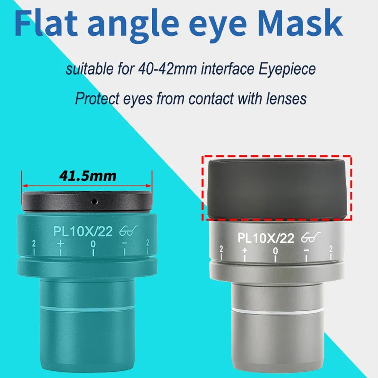 Snapklik.com : Stereo Microscope Eyepiece EYESHIELDS Rubber Flat Angle ...
