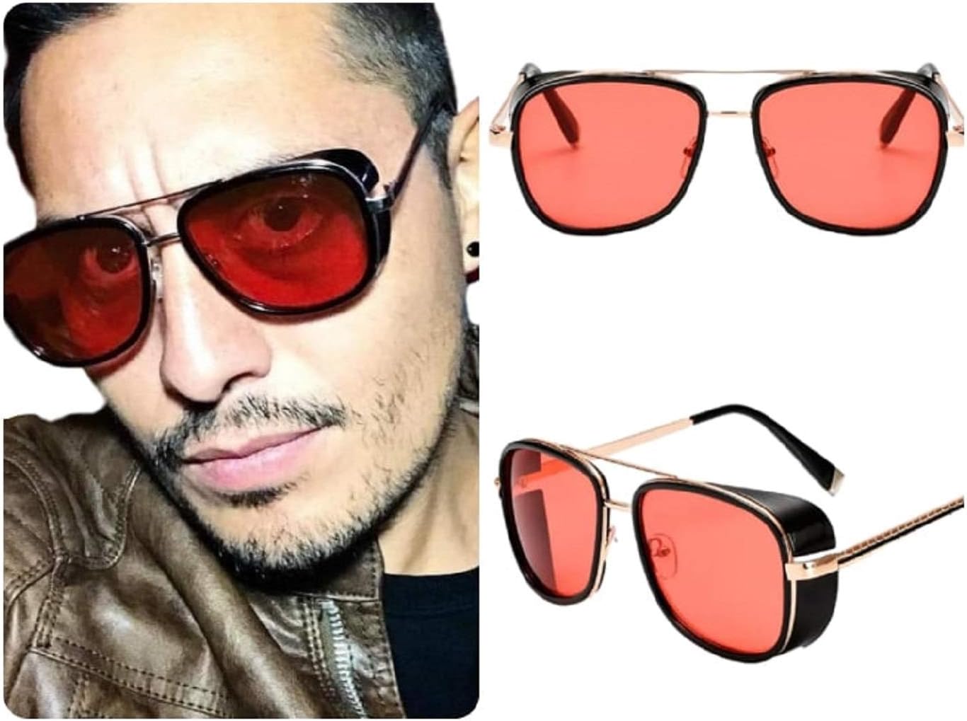No Name Ltd Tony Stark Glasses/Iron Man Sunglasses/Matsuda Steampunk ...