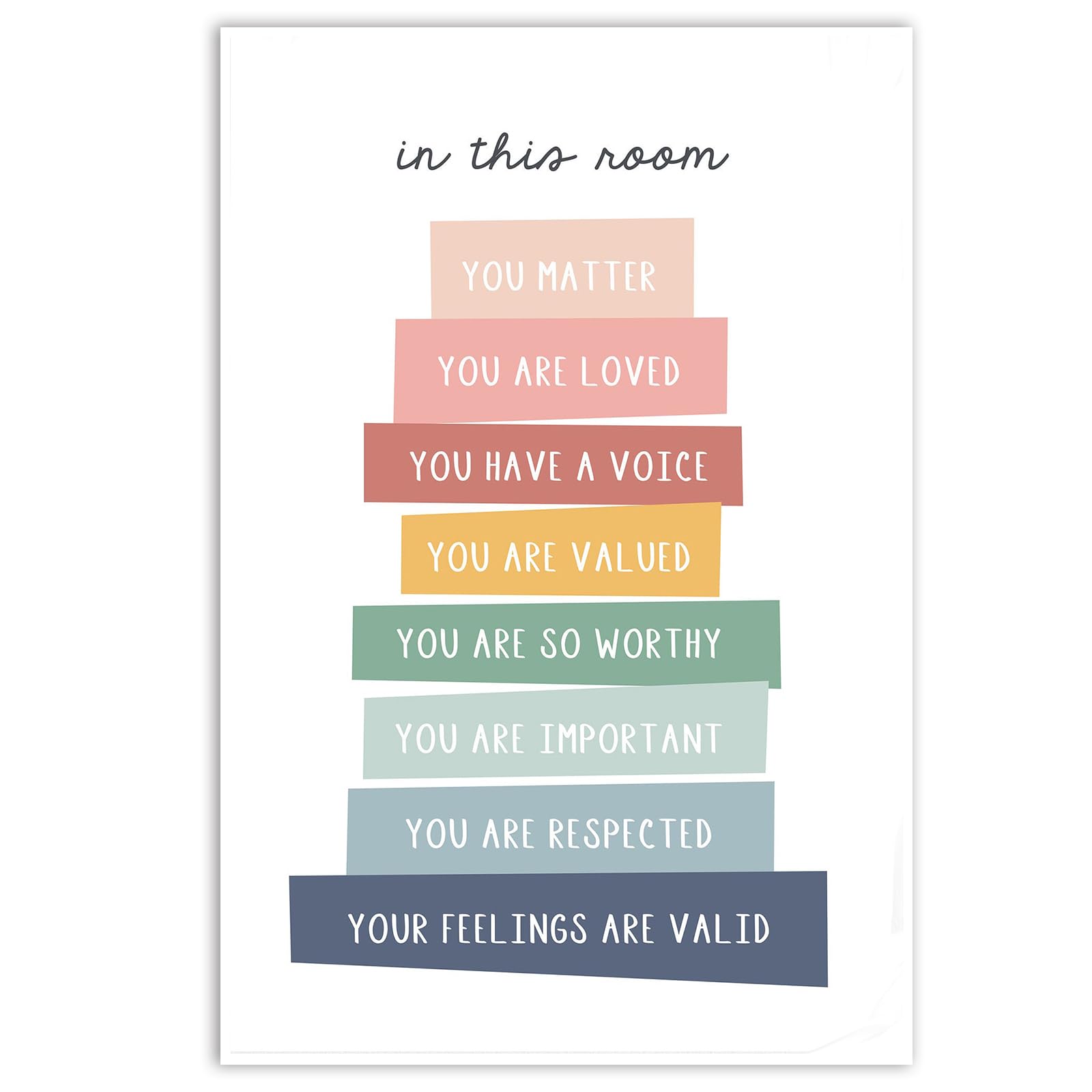 Snapklik.com : In This Room You Matter You Are Loved Poster, Classroom ...