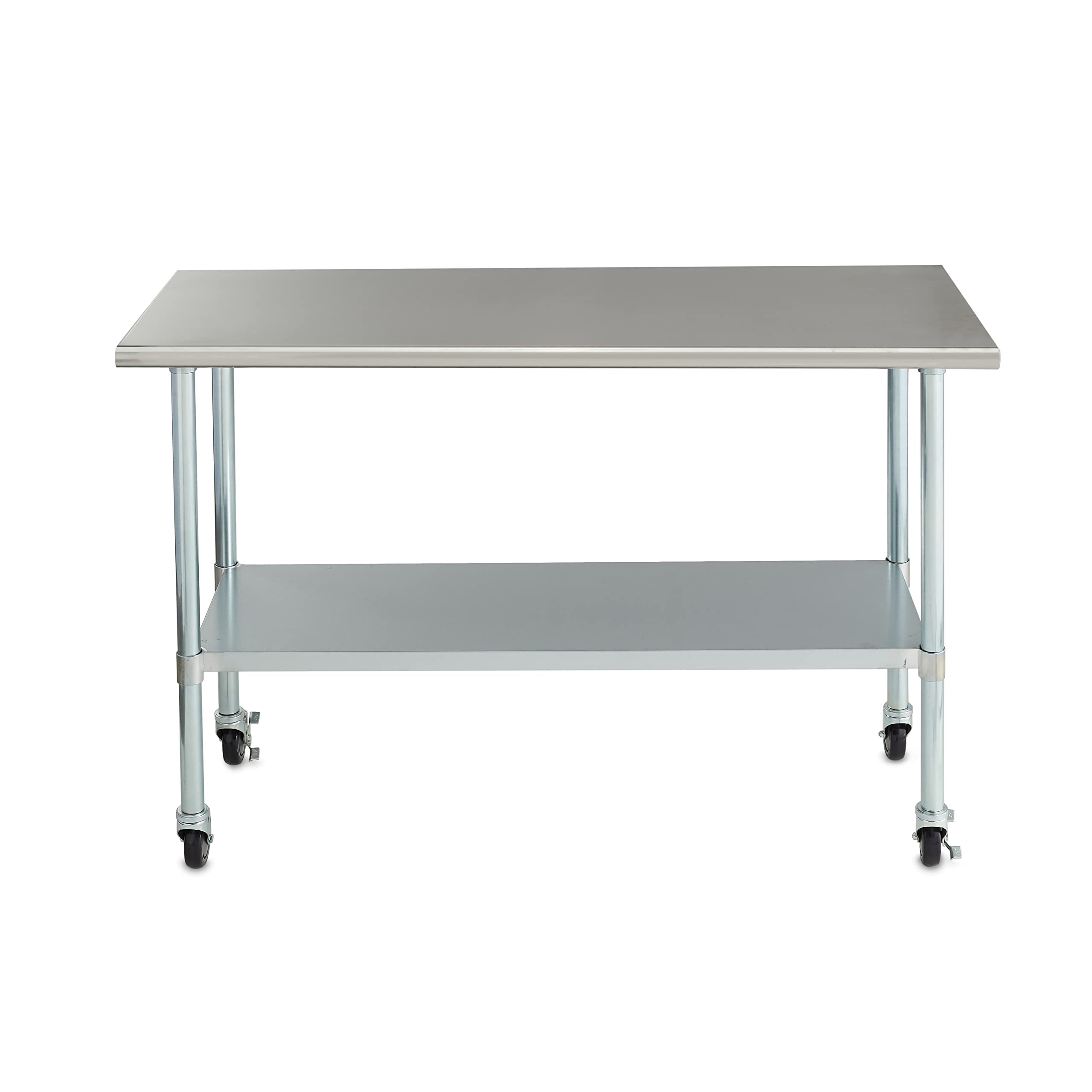 Rockpoint Stainless Steel Table for Prep & Work with Caster Wheels ...