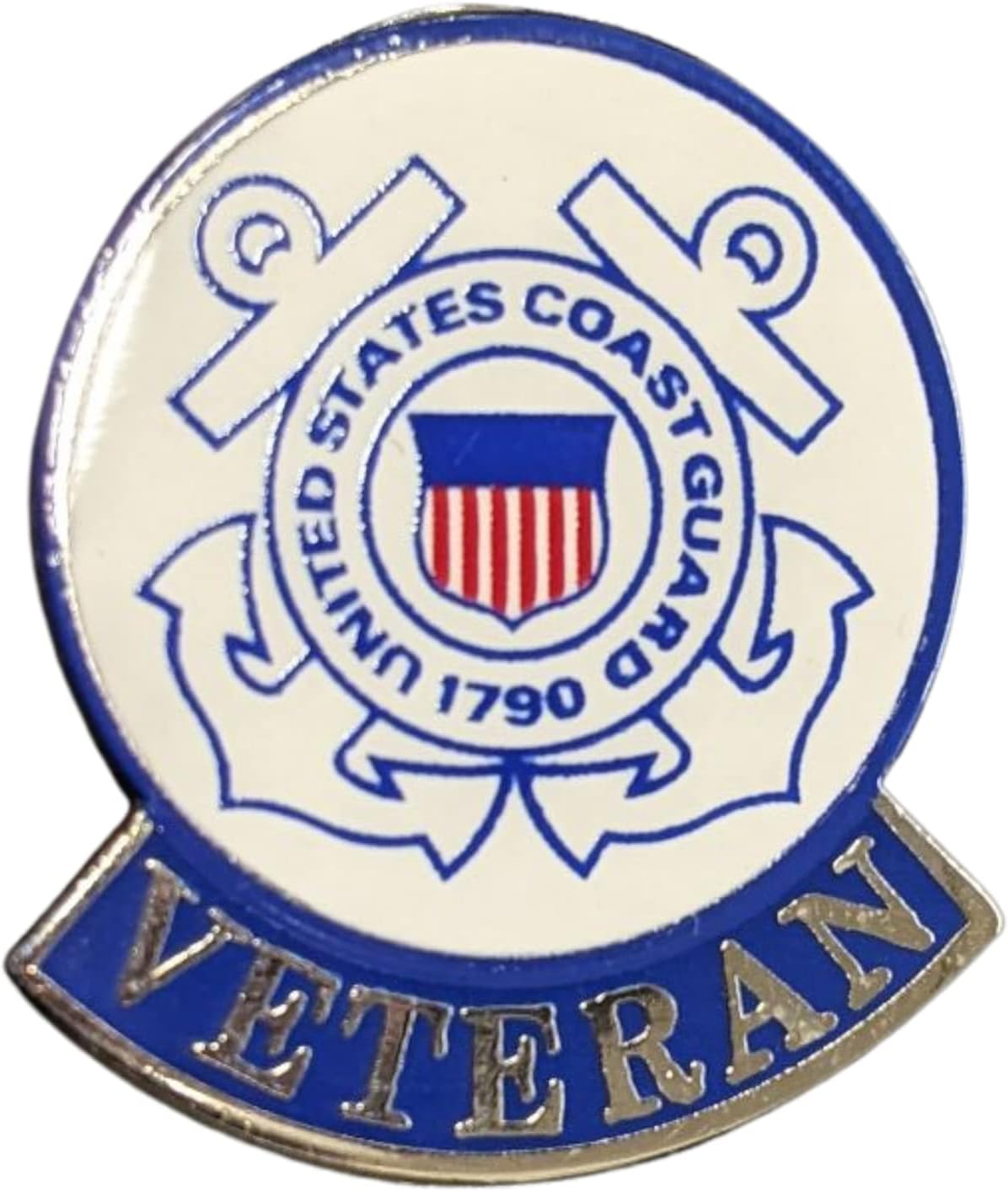 Amazon.com: United States Coast Guard USCG Veteran 1" Lapel Pin ...