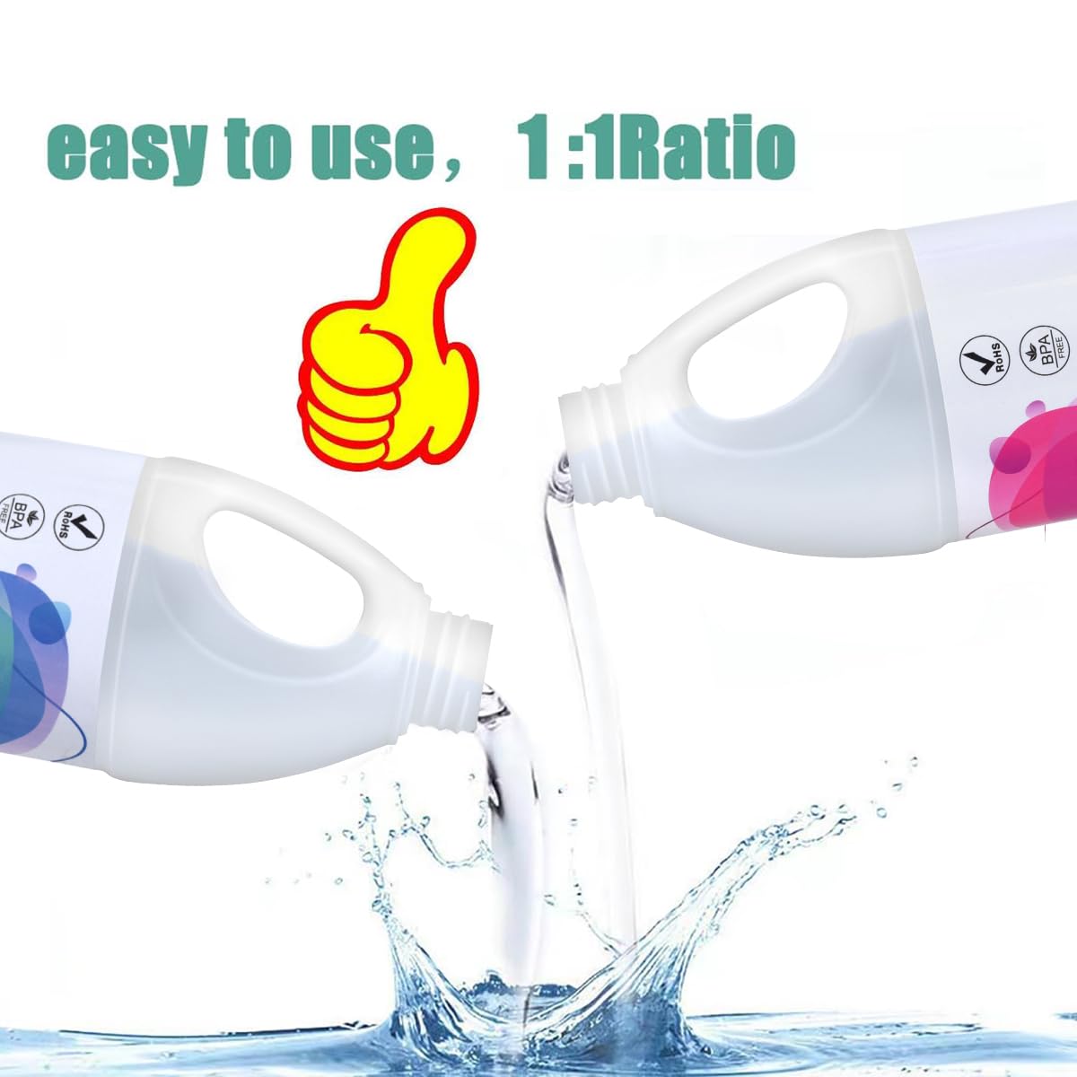 1000ml/36oz Epoxy Resin Kit-Crystal Clear Resins and Hardener Kit ...