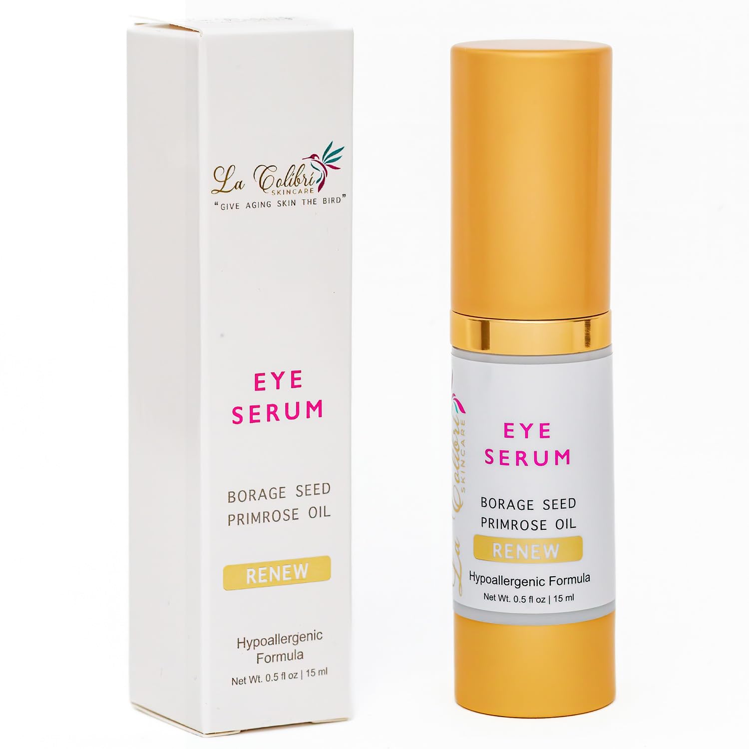 Amazon.com: La Colibri Skincare Renew Vegan Under Eye Serum for Dark ...