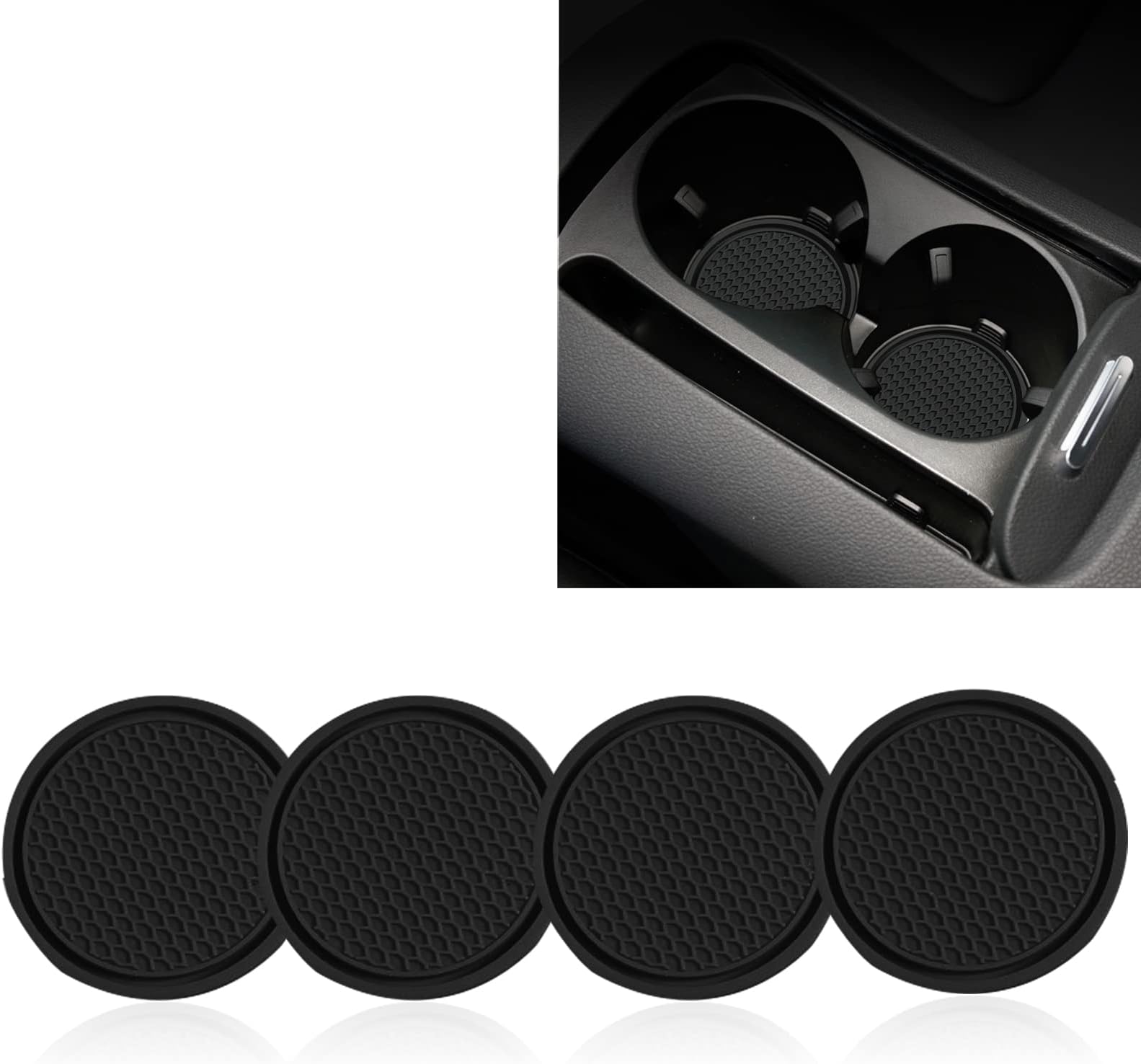 Amazon.com: SINGARO Car Cup Coaster, 4PCS Universal Non-Slip Cup ...