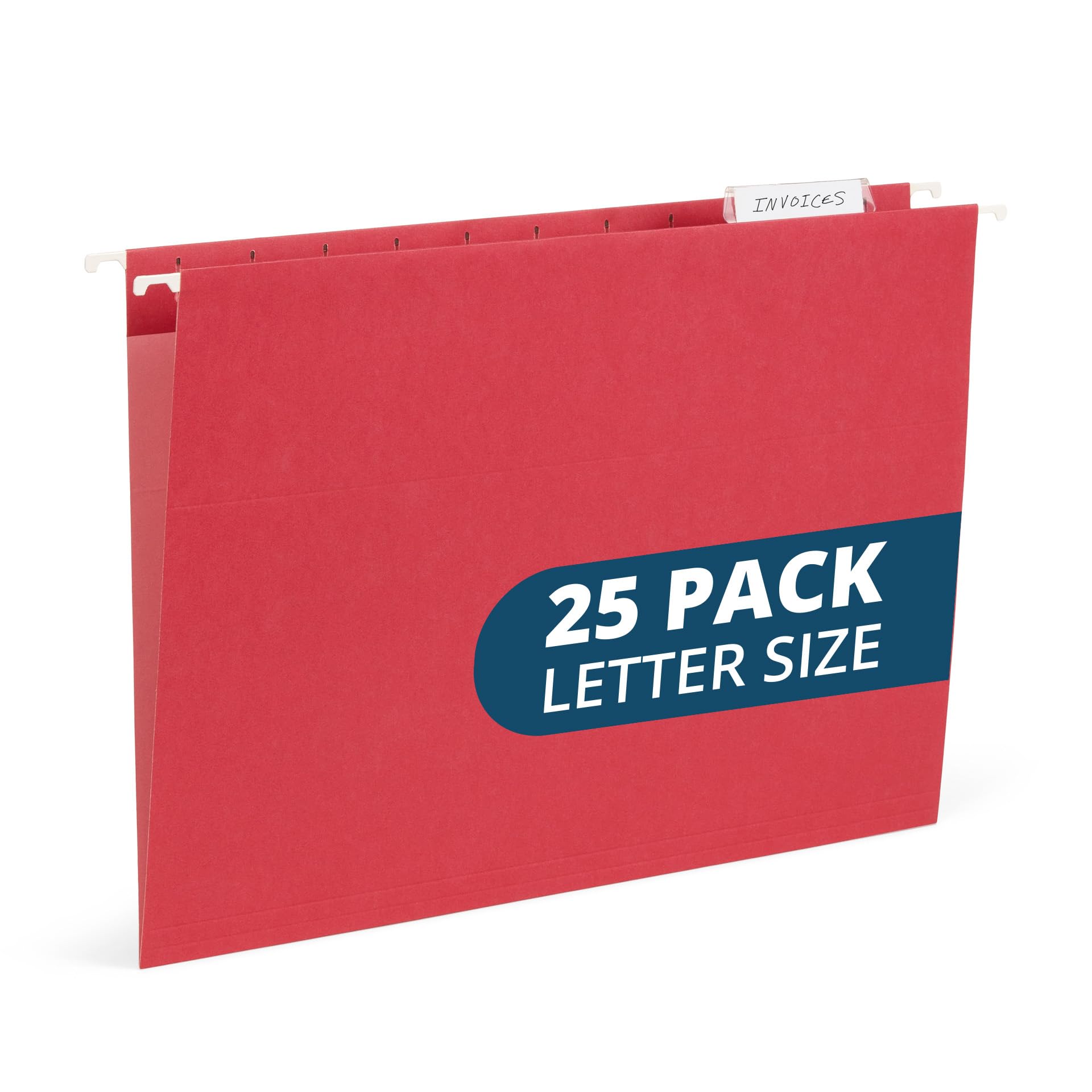 Snapklik.com : 25 Blue Summit Supplies Red Hanging File Folders Letter ...