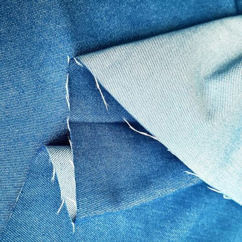 Amazon.com: Generic 5-Yard 8 oz Classic Blue Denim Fabric for Sewing ...