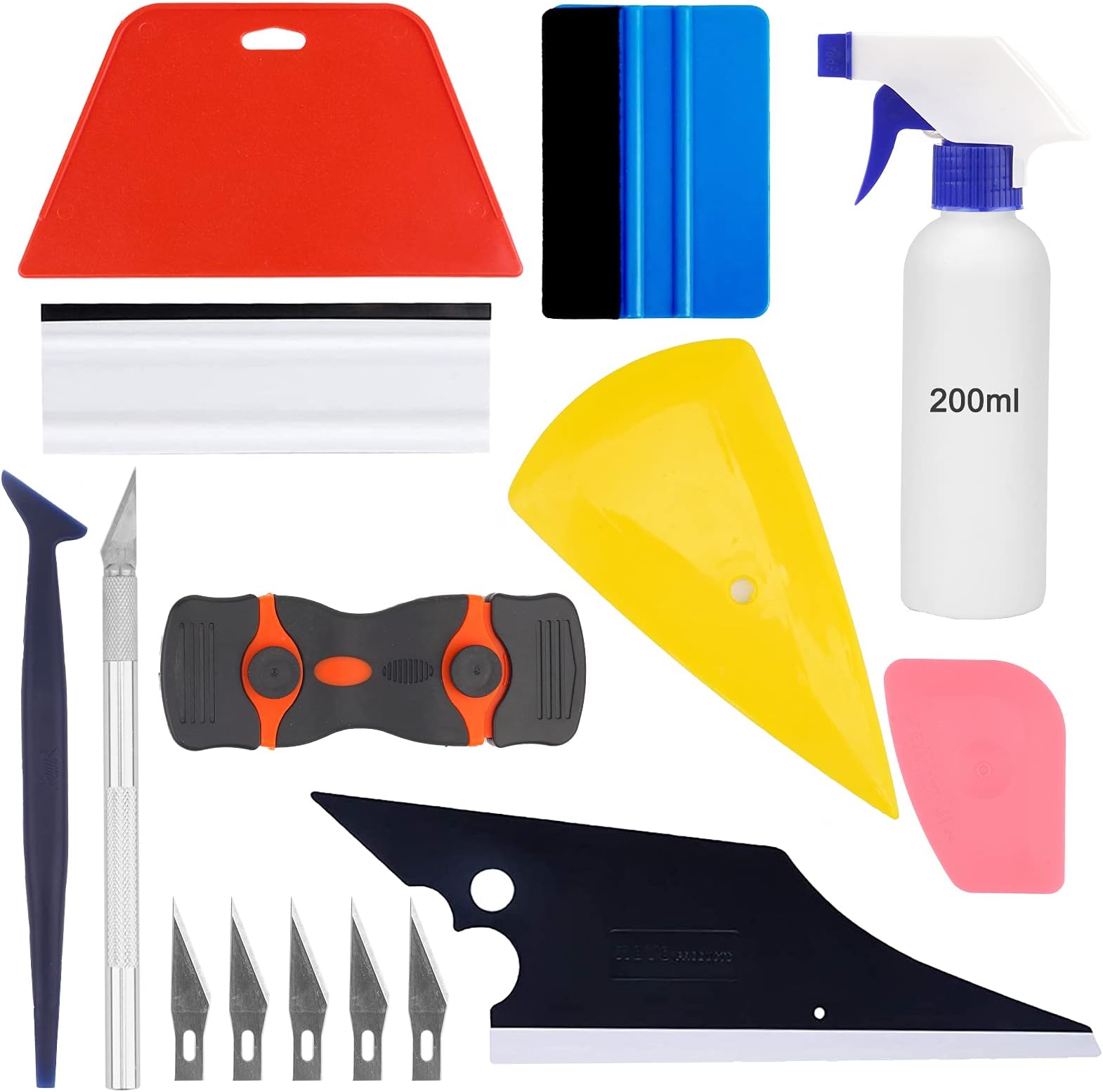 Amazon.com: YXGOOD 8 Pcs Car Window Tint Application Kit, Vehicle Glass ...