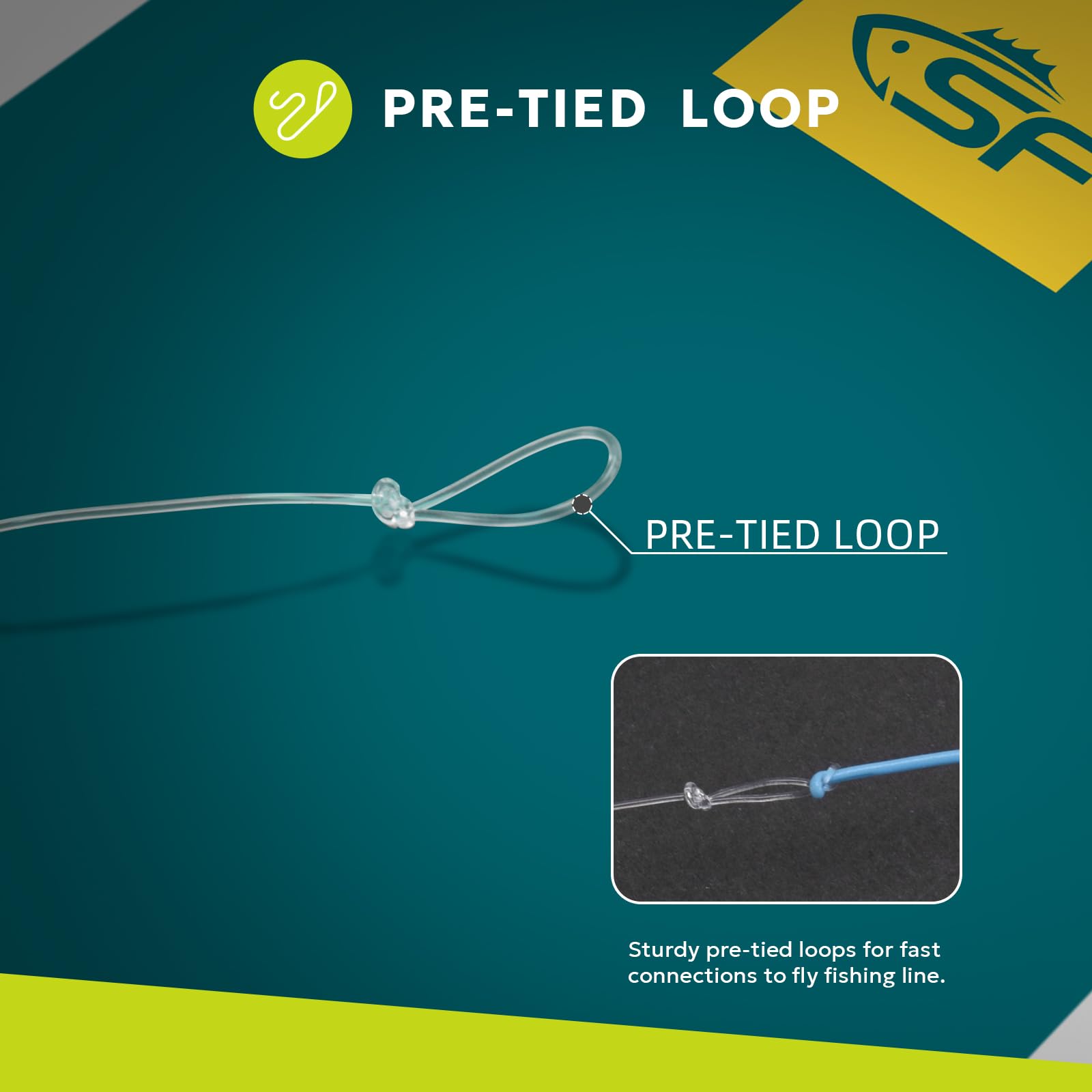 Snapklik.com : Fly Fishing Polyleader Monofilament Core Leader Line Fly ...