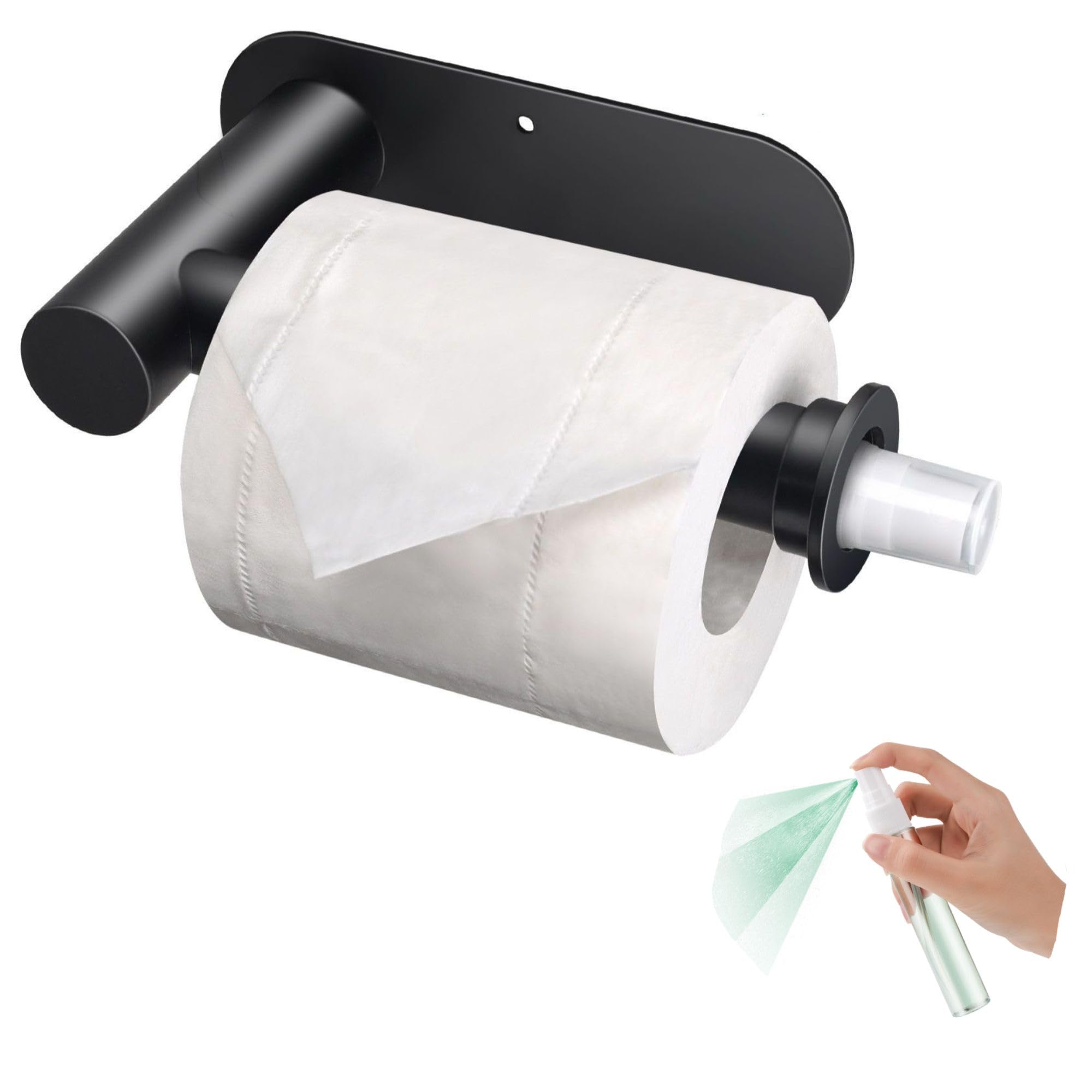 Amazon.com: Wall Toilet Paper Holder with Hidden Spray Bottle, Inspired ...