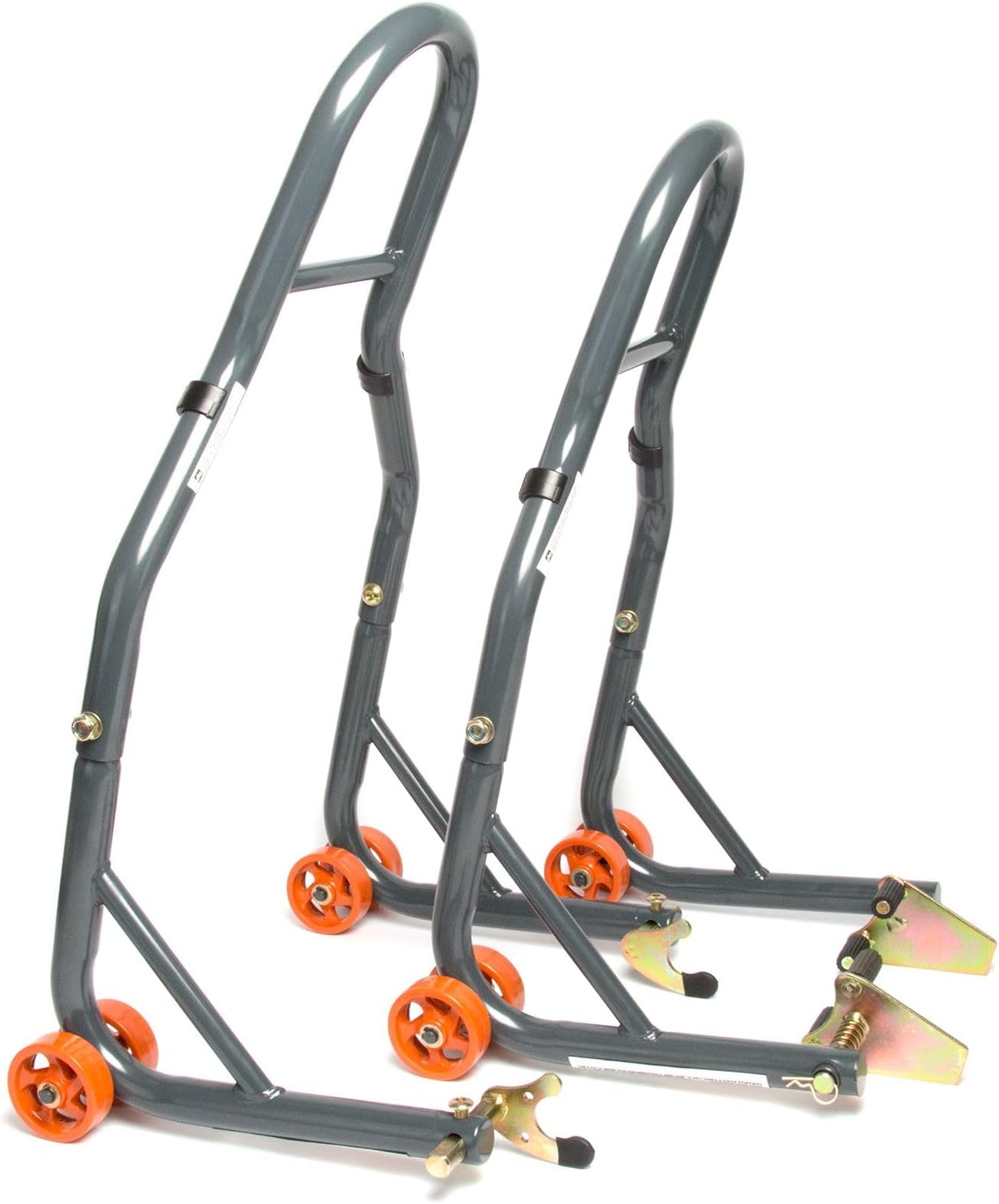 Motorcycle Paddock Stand Front and Rear Motorbike Wheel V-Adaptor Heavy ...