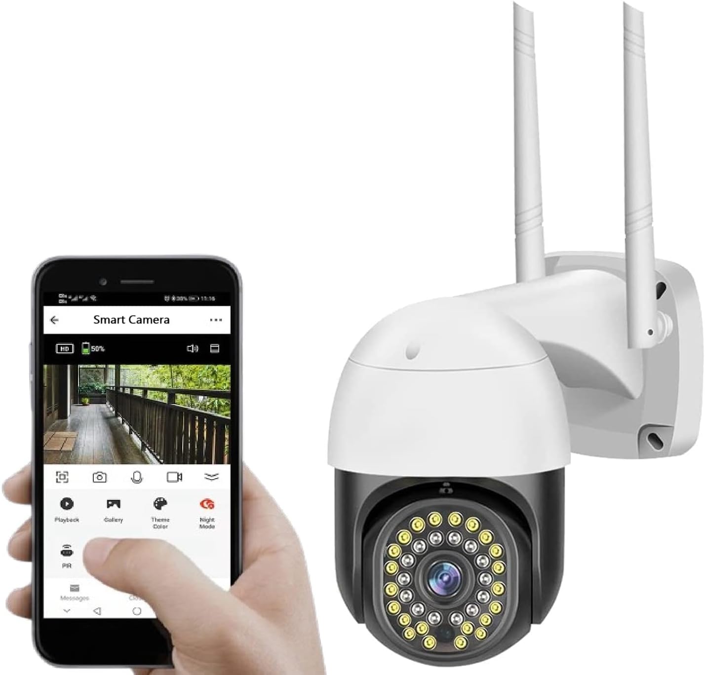 Buy GuardWell 360 WiFi 1080p 3MP 360 Degree Pant Tilt Smart Ptz ...