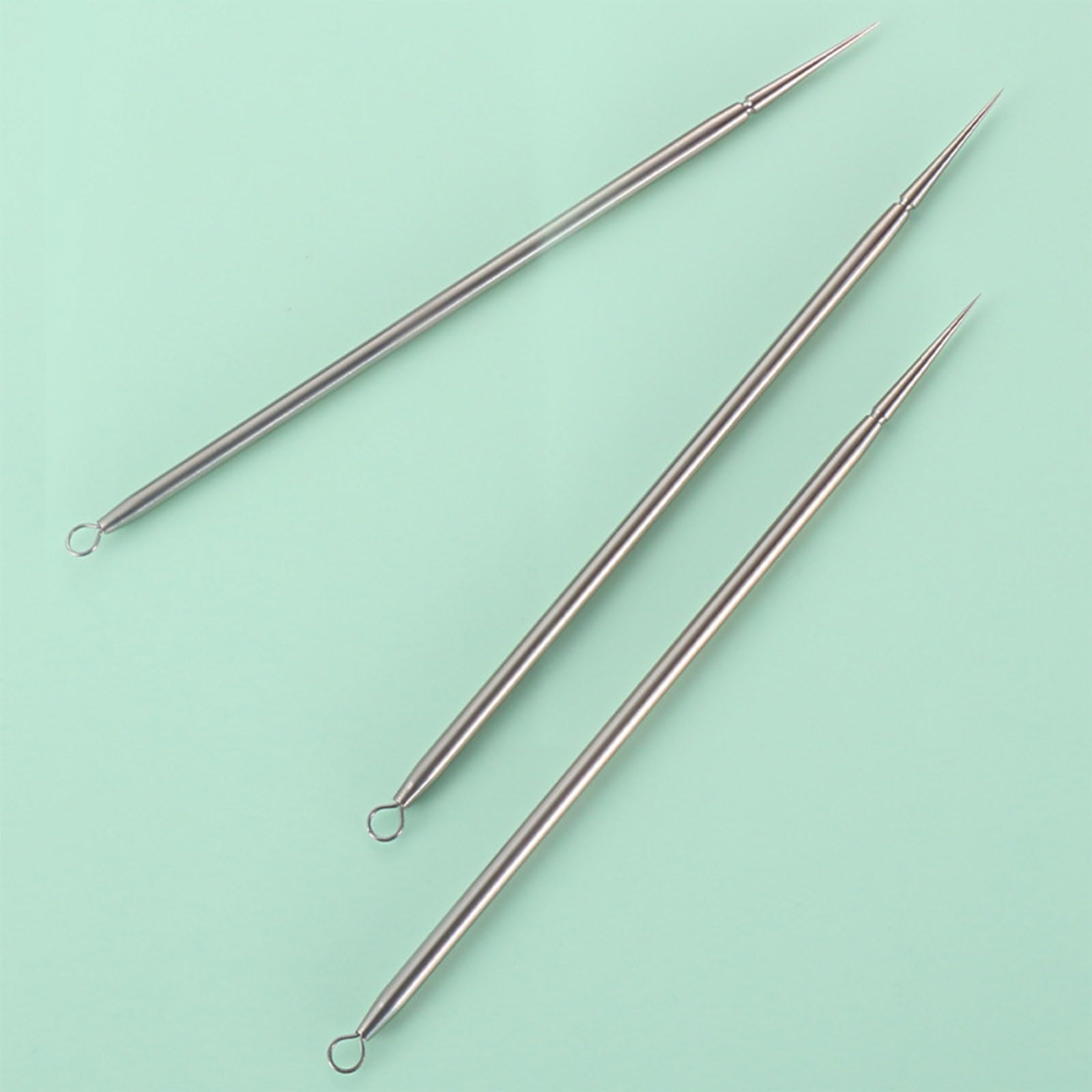 Titanium Lancet Needle Acne Blackhead Remover Pimple Extractor Popper ...