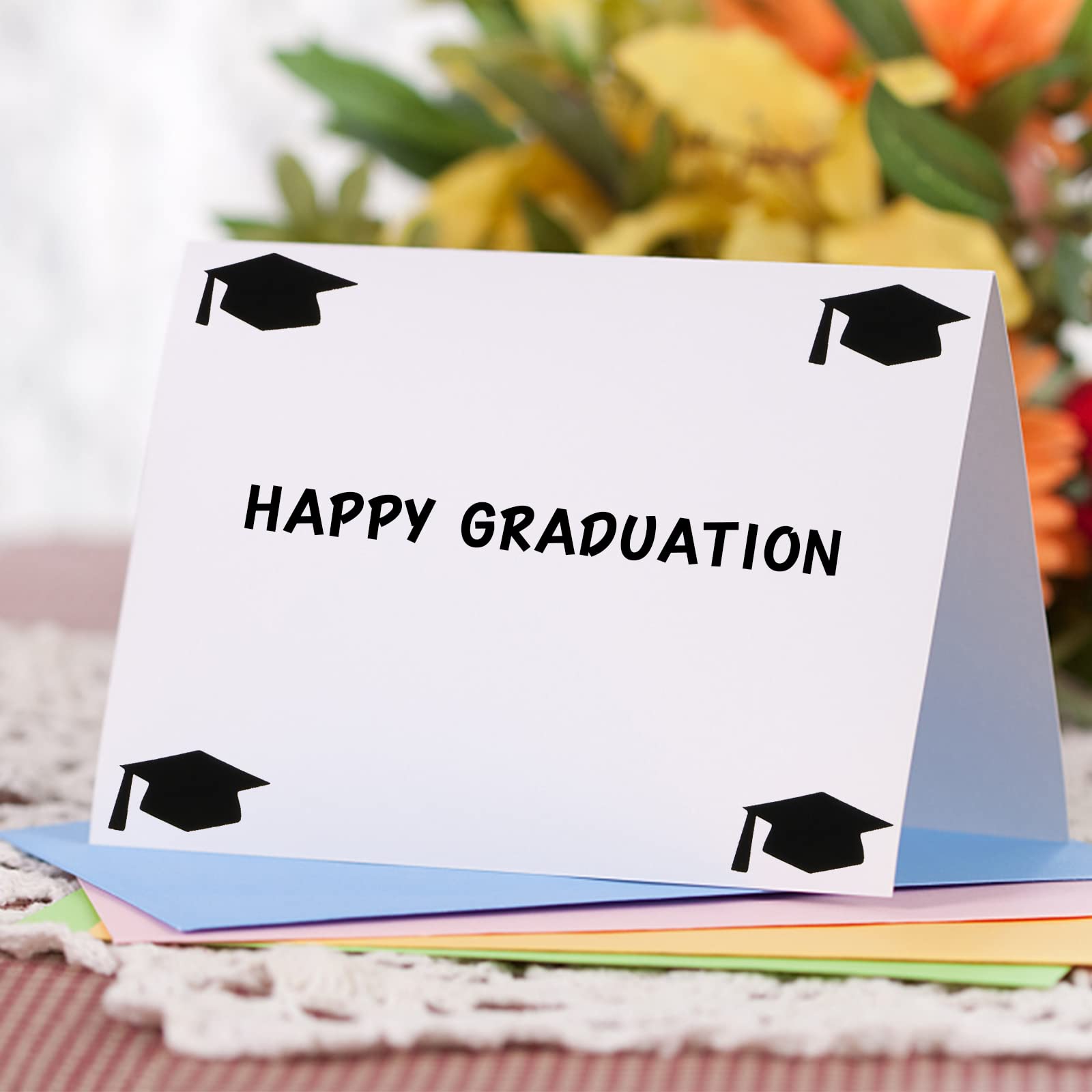 Snapklik.com : 4410 Pcs Graduation Cap Stickers Black Graduation Hat ...