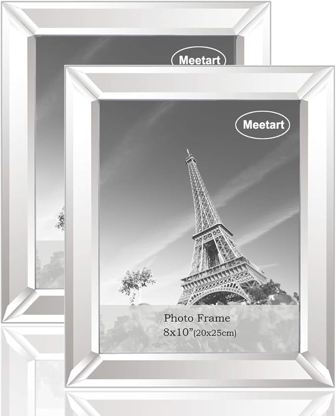 Amazon.com - Meetart Silver Mirror Photo Frame 8x10 inch 2 Piece Per ...