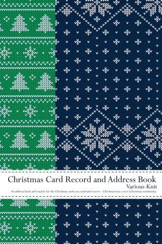 Christmas Card Record Book : Christmas card address book : Various-Knit ...
