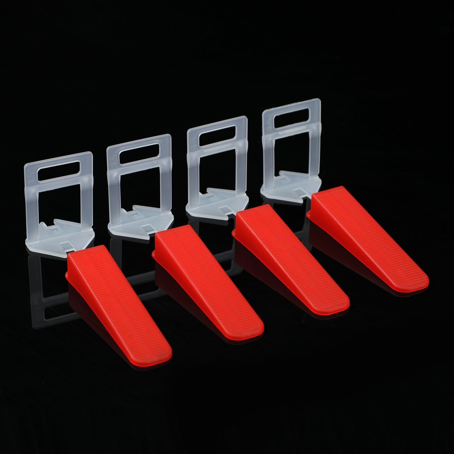 TOPWAY 400PCs Pack Tile Leveling System 1.5mm, 300PCs Tile Levelers ...