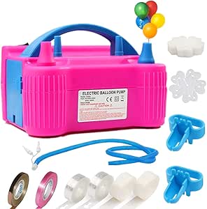 Amazon.com: Balloon Pump Electric, Portable Automatic Dual Nozzle ...