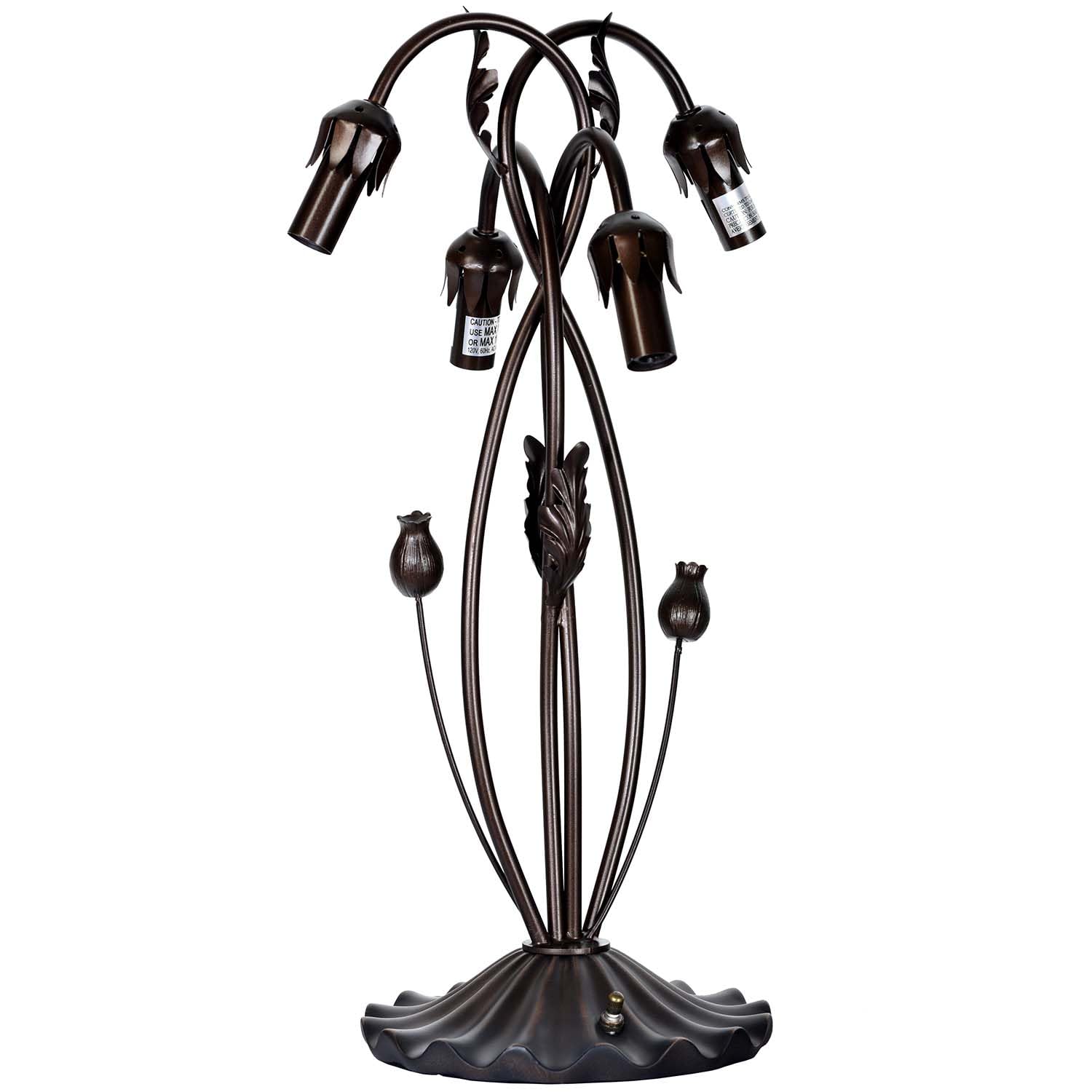 Bieye B10699 Pond Lily Table Lamp Base Replacement (4-Light) - Amazon.com