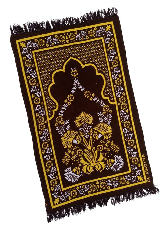 Buy ADIRNY Velvet Prayer Mat Musalla Janamaz for Namaz Muslim 44x28 ...