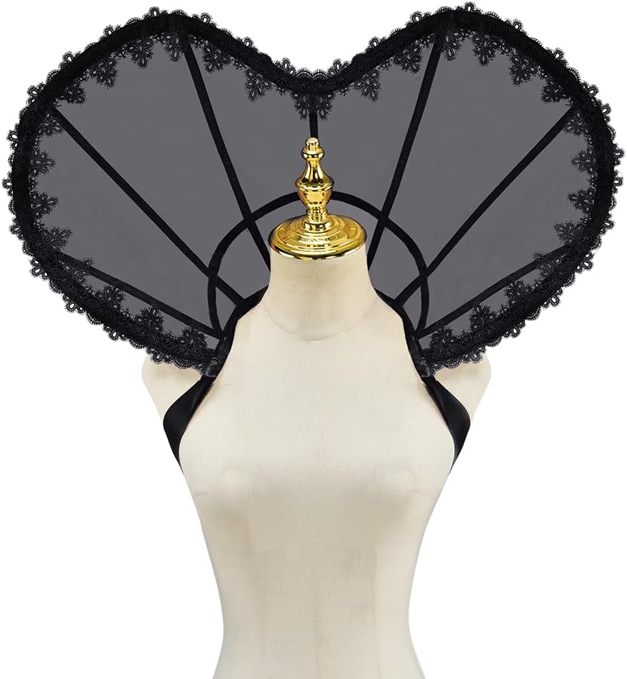 Amazon.com: Queen Elizabeth Costume Collar Heart Shape Gothic Stand Up ...