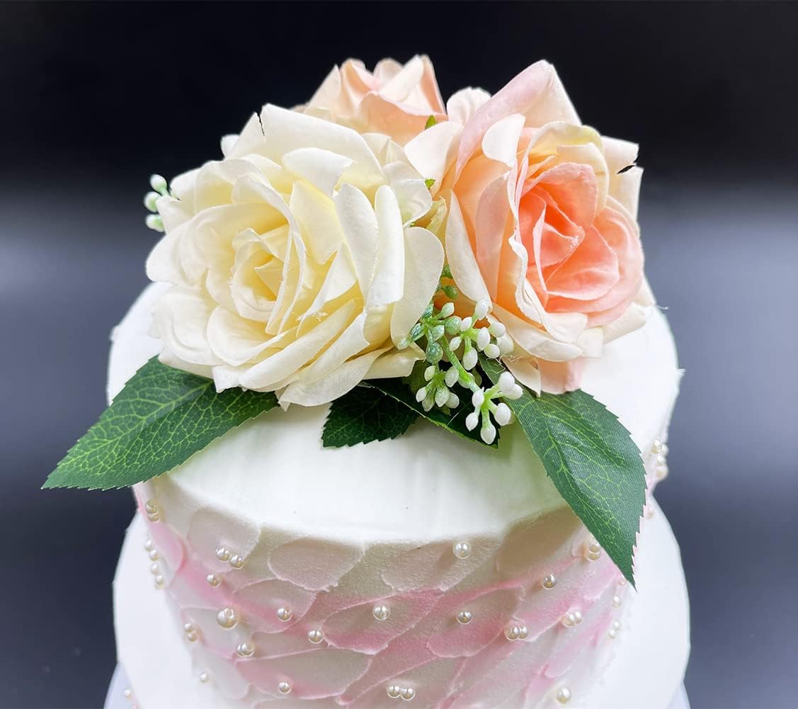 Boho Rose Flower Cake Topper Decorations Lady Cake Topper 8.7inch ...