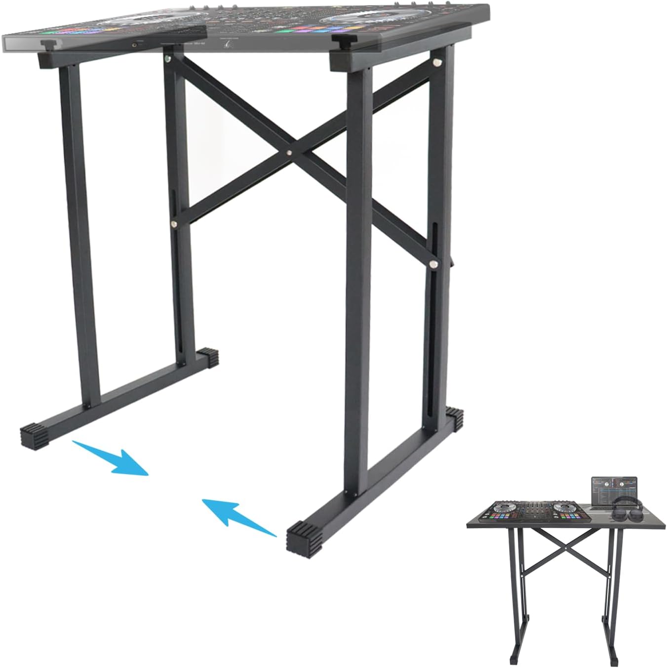 Amazon.com: Sardoxx Adjustable DJ Stand Portable Audio Mixer Stand ...