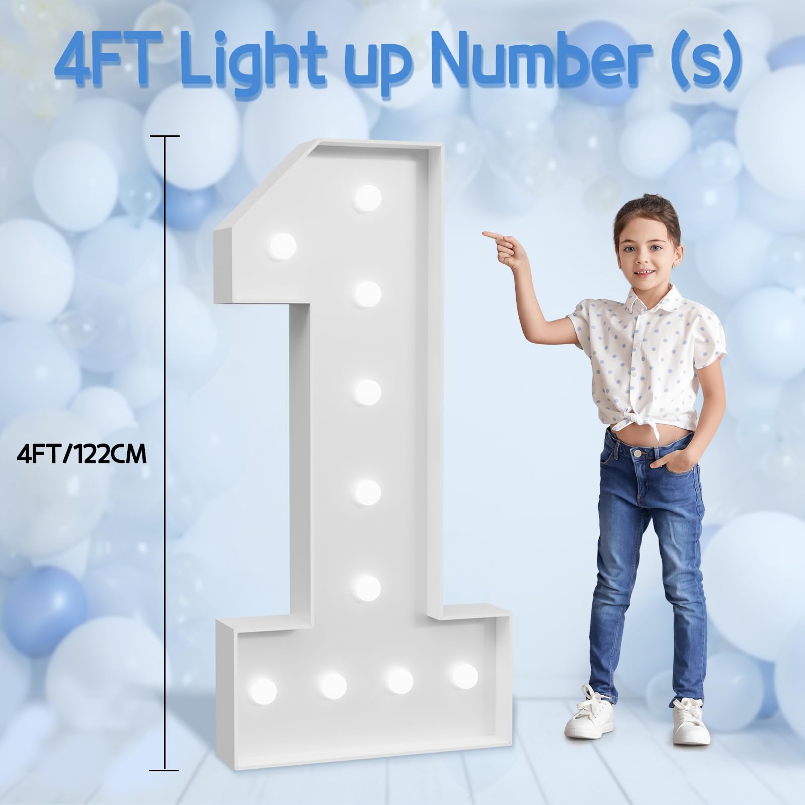 Snapklik.com : Marquee Numbers Large 25th-Birthday Decorations: 4ft ...
