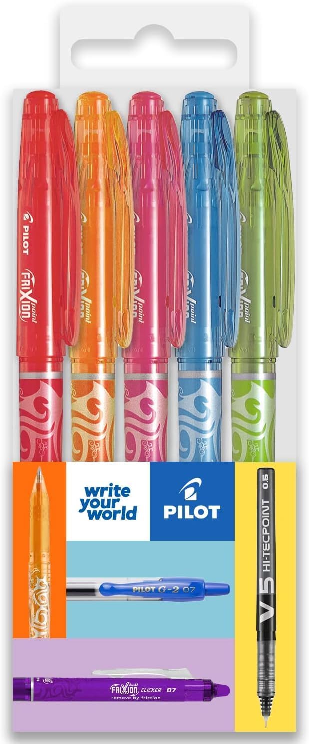 Pilot Frixion Medium Line Heat/Friction Erasable Rollerball Pen 0.7mm ...