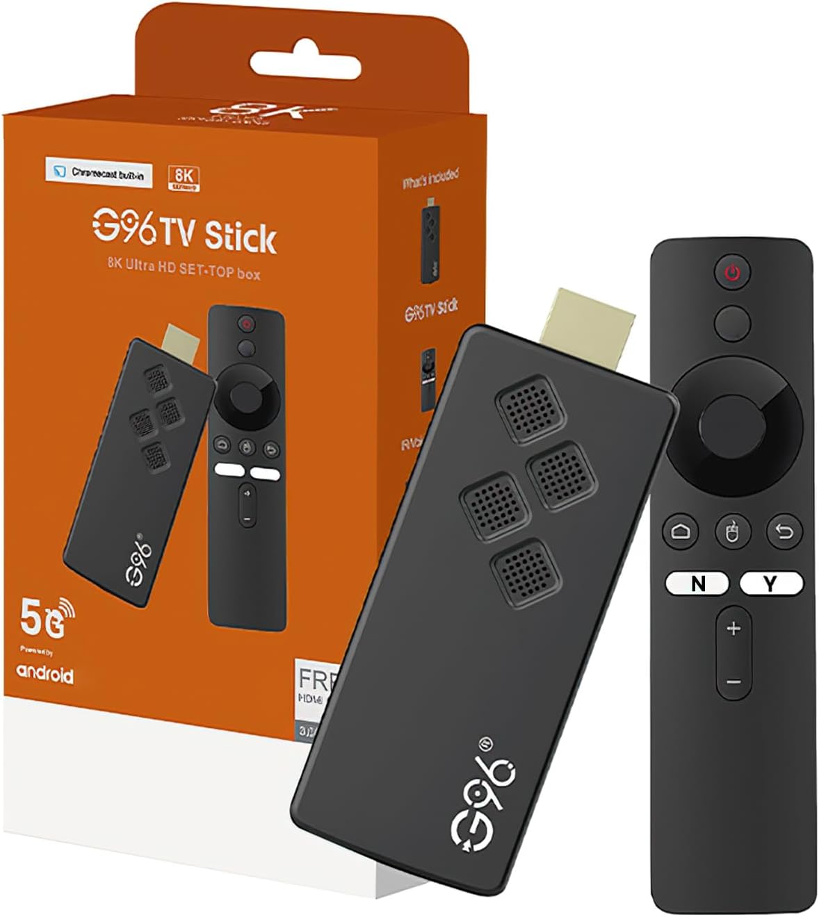 Smart TV Stick, Android 13, Compatible pour chromecast, WiFi, HDMI, H ...