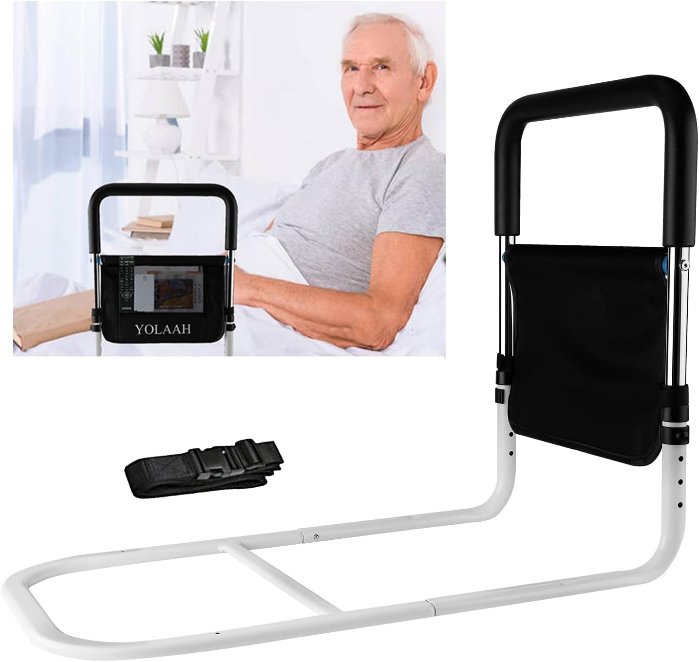 Amazon.com: YOLAAH Bed Rail for Elderly Adults Safety - Bed Side Rail ...