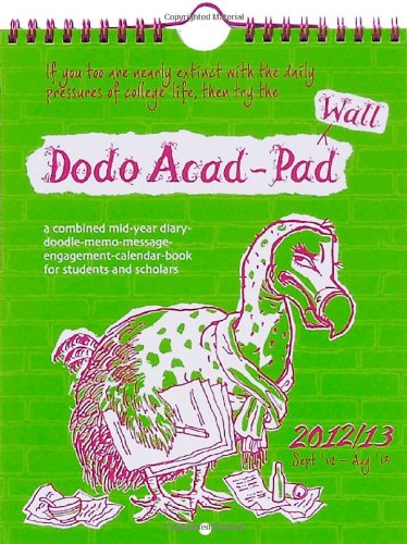 Buy Dodo Wall Acad-Pad Calendar 2012/13 - Academic Mid Year Calendar: A ...