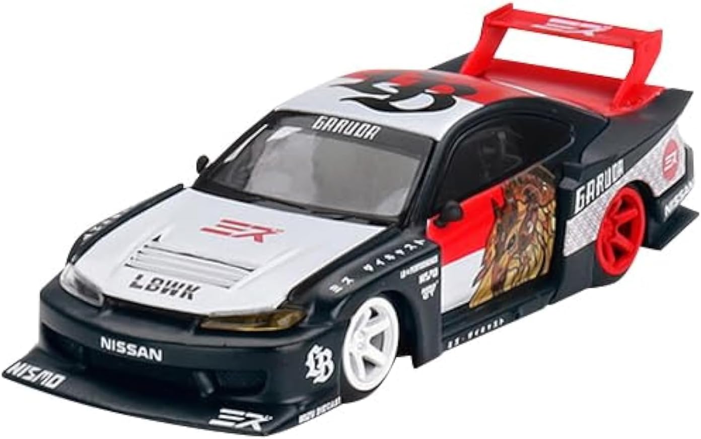 Amazon | MINI GT 1/64 ニッサン シルビア (S15) LB-Super Silhouette GARUDA MINI GT x ミズ ダイキャスト 右ハンドル 完成品 ...