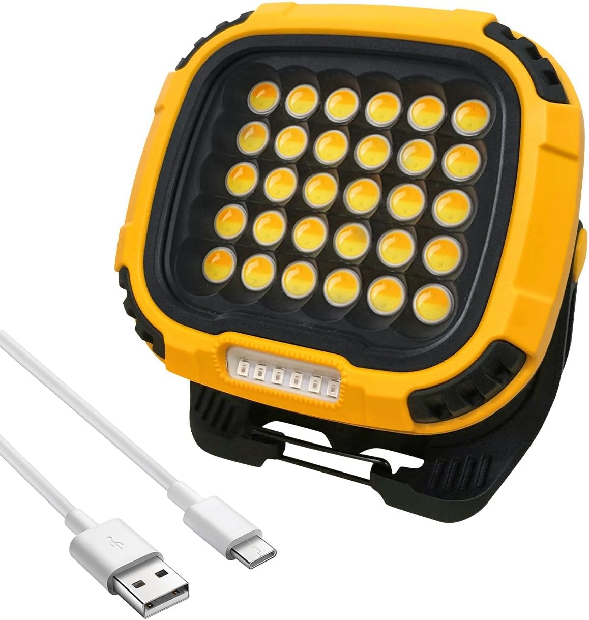 Trongle 50W LED Rechargeable Work Light, 5200LM USB Battery Security ...