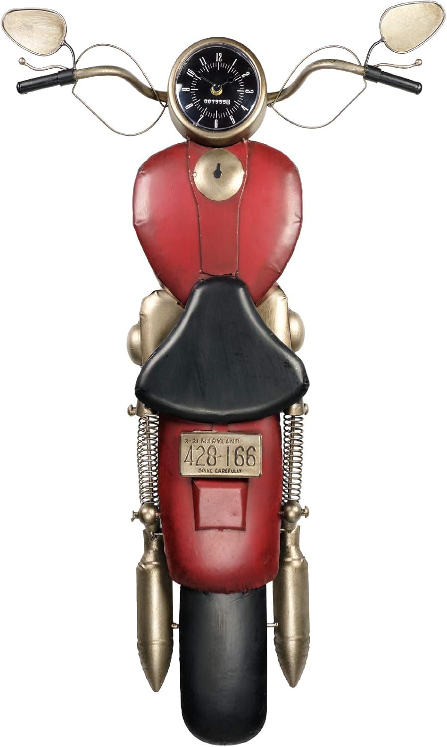 Amazon.com: EXCELLO GLOBAL PRODUCTS Wall Mountable Motorcycle Clock ...