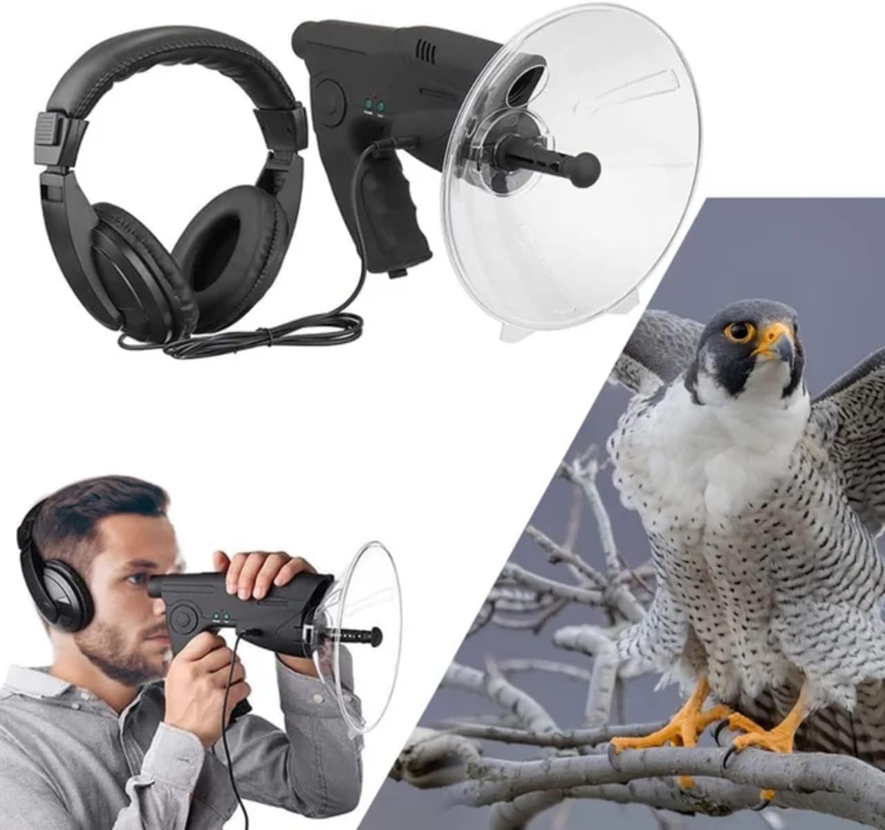 Amazon.com: Parabolic Microphone Bionic Ear Listening Device Extreme ...