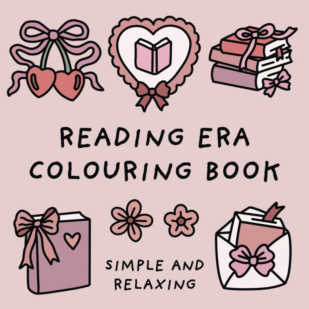 Amazon.com: Reading Era Colouring Book (Simple and Relaxing Bold ...