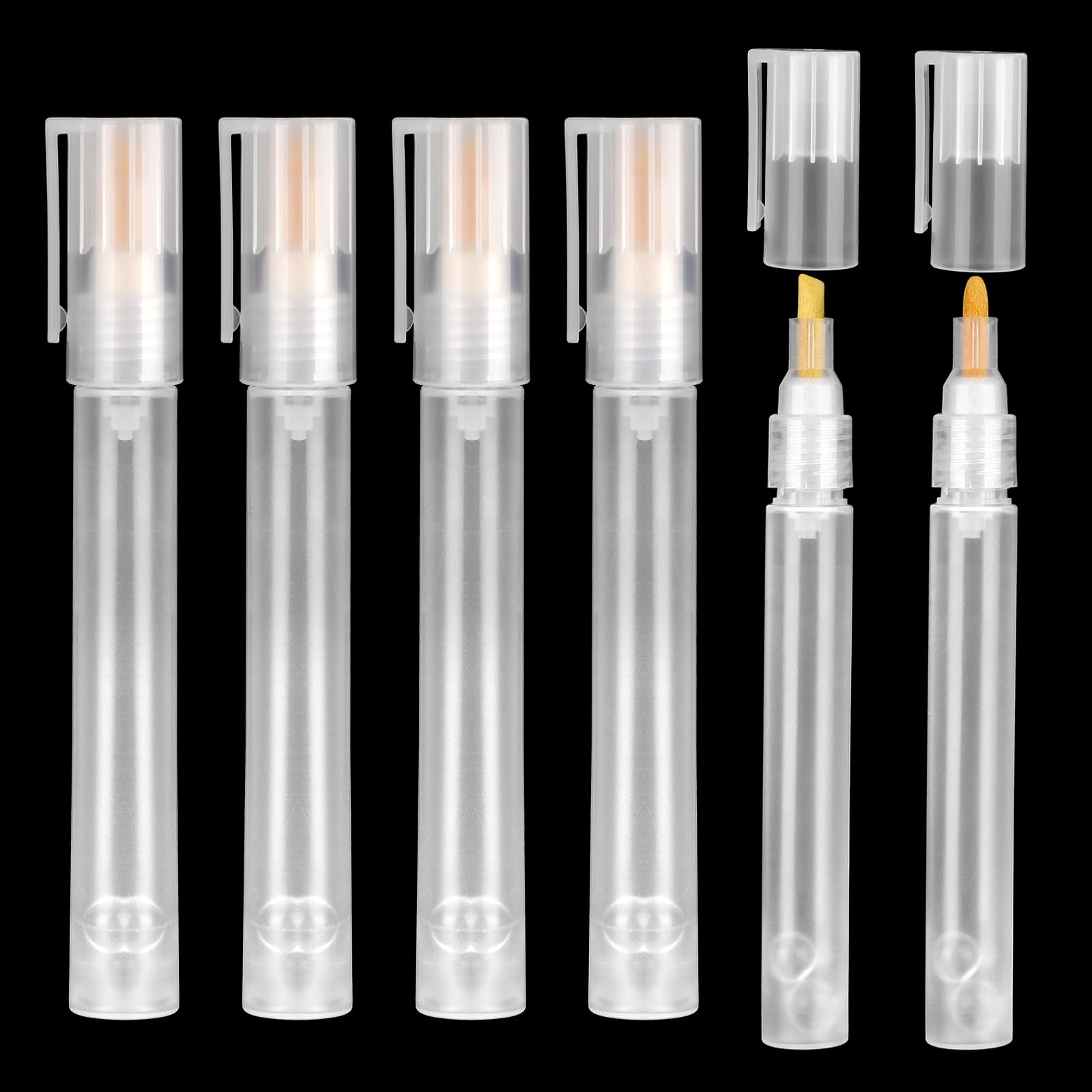 Amazon.com: 6 PCS Empty Fillable Blank Paint Pen, Acrylic Paint Markers ...