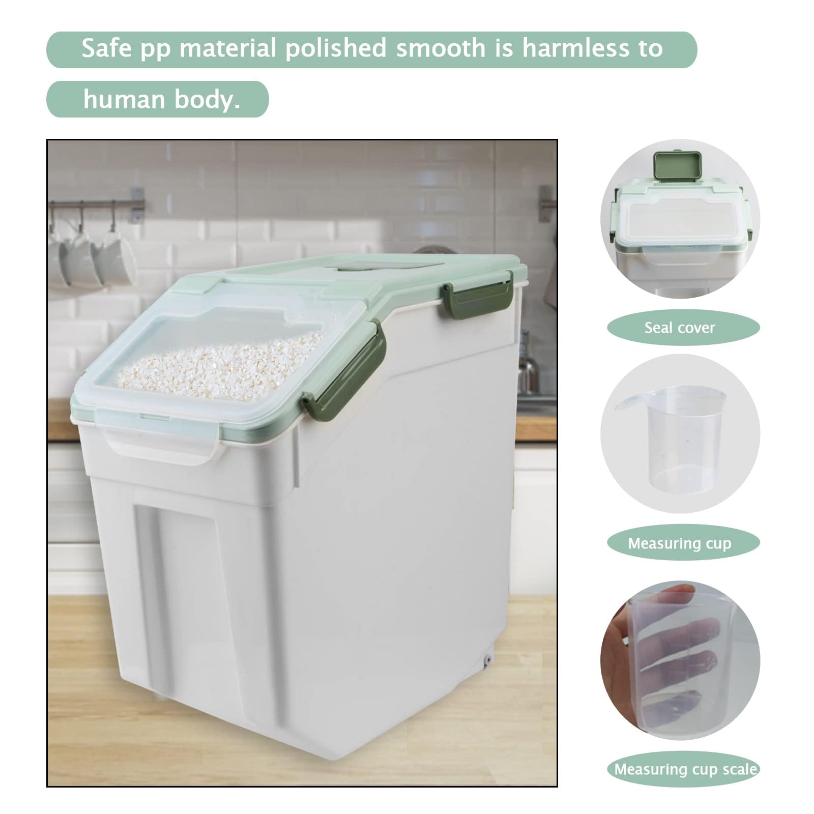 Snapklik.com : Saim Large Flour Storage Container Bin 50lb, 2Pack Rice ...