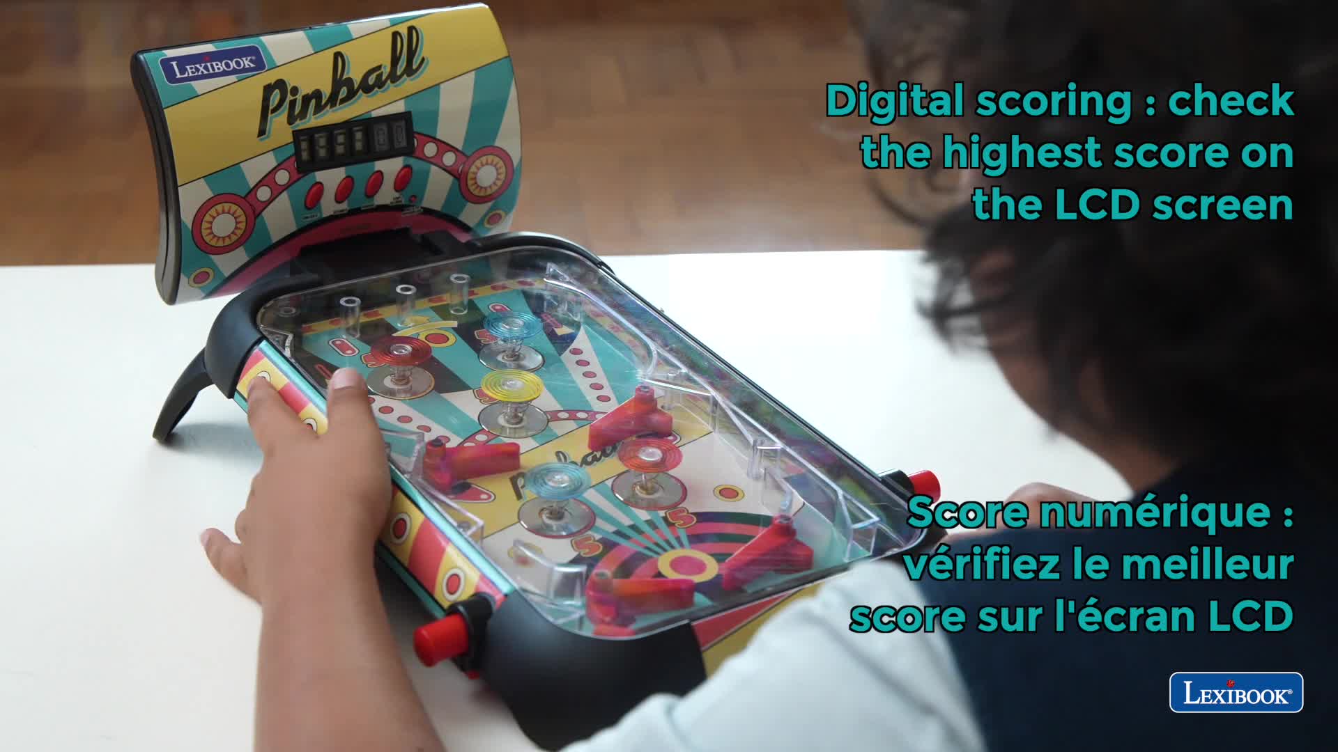 Watch LEXiBOOK Table Electronic Pinball, Action and Reflex Game for ...