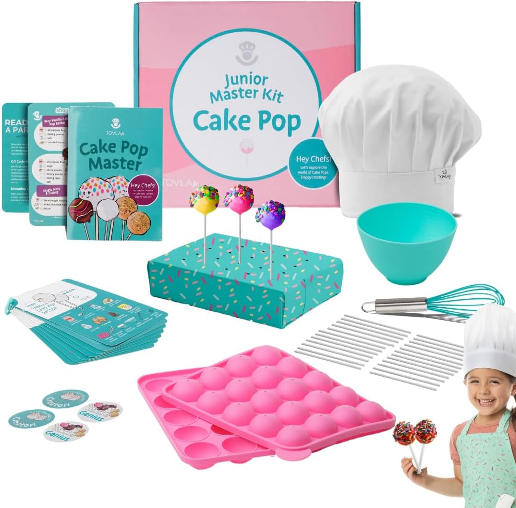 Amazon.com: Tovla Jr. Ultimate Cake Pop-Making Kit for Kids – Fun DIY ...