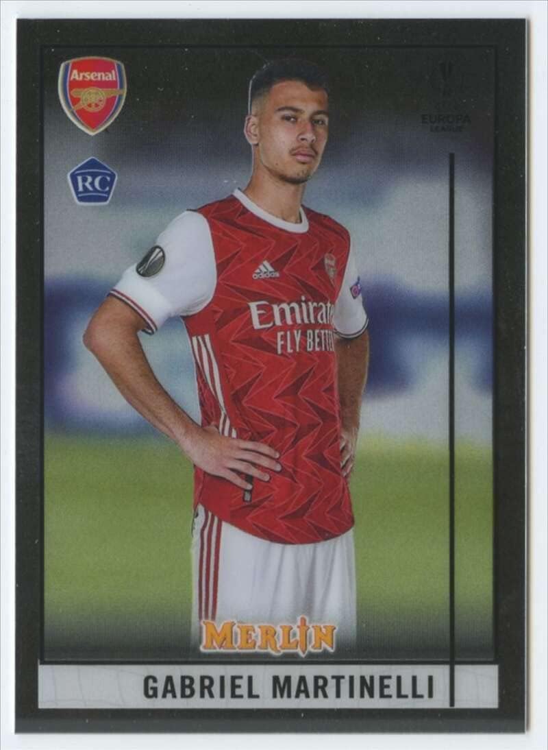 Amazon.com: 2020-21 Topps Merlin Chrome UEFA #24 Gabriel Martinelli RC ...
