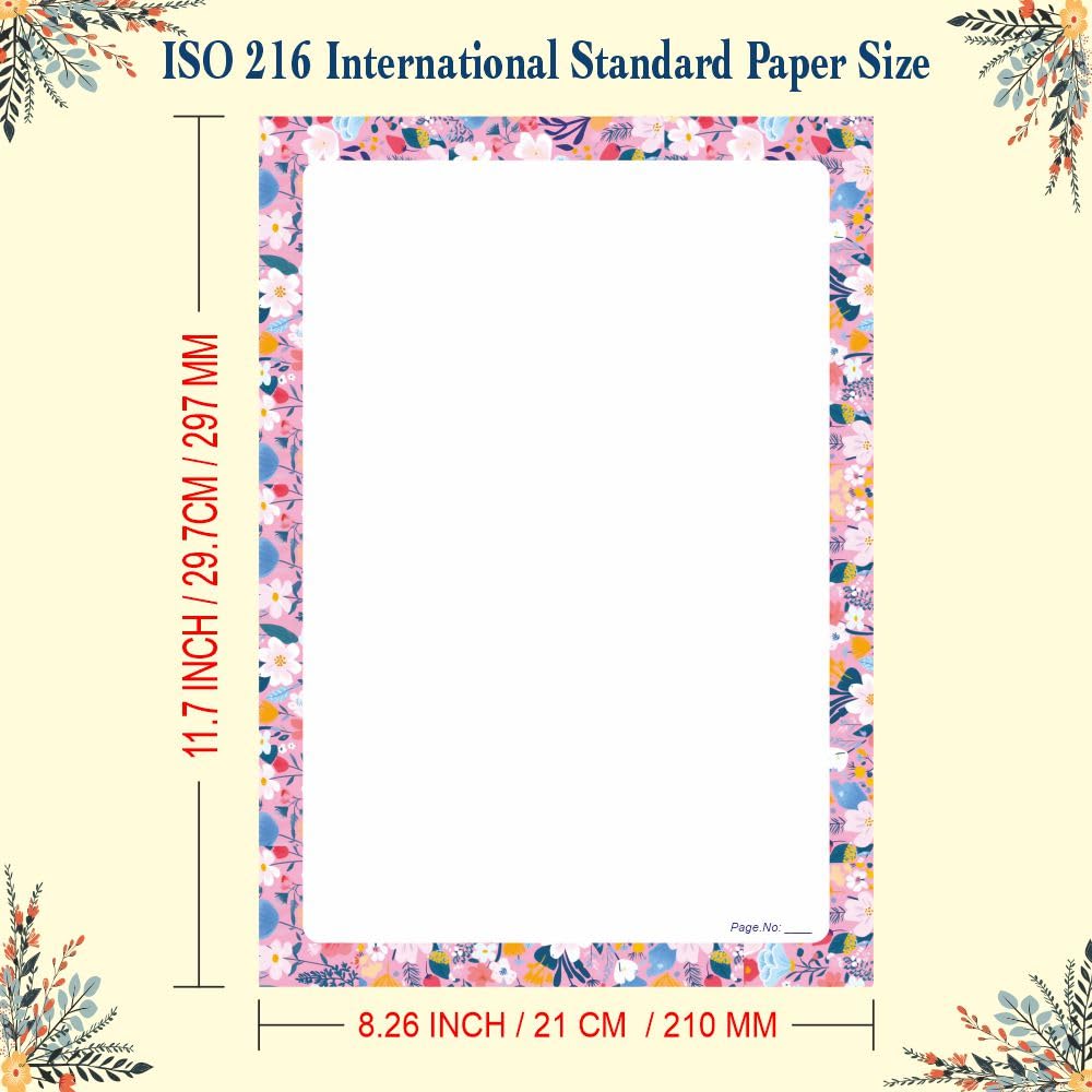 Easy Border Designs For A4 Size Paper Printable Olive Green Modern