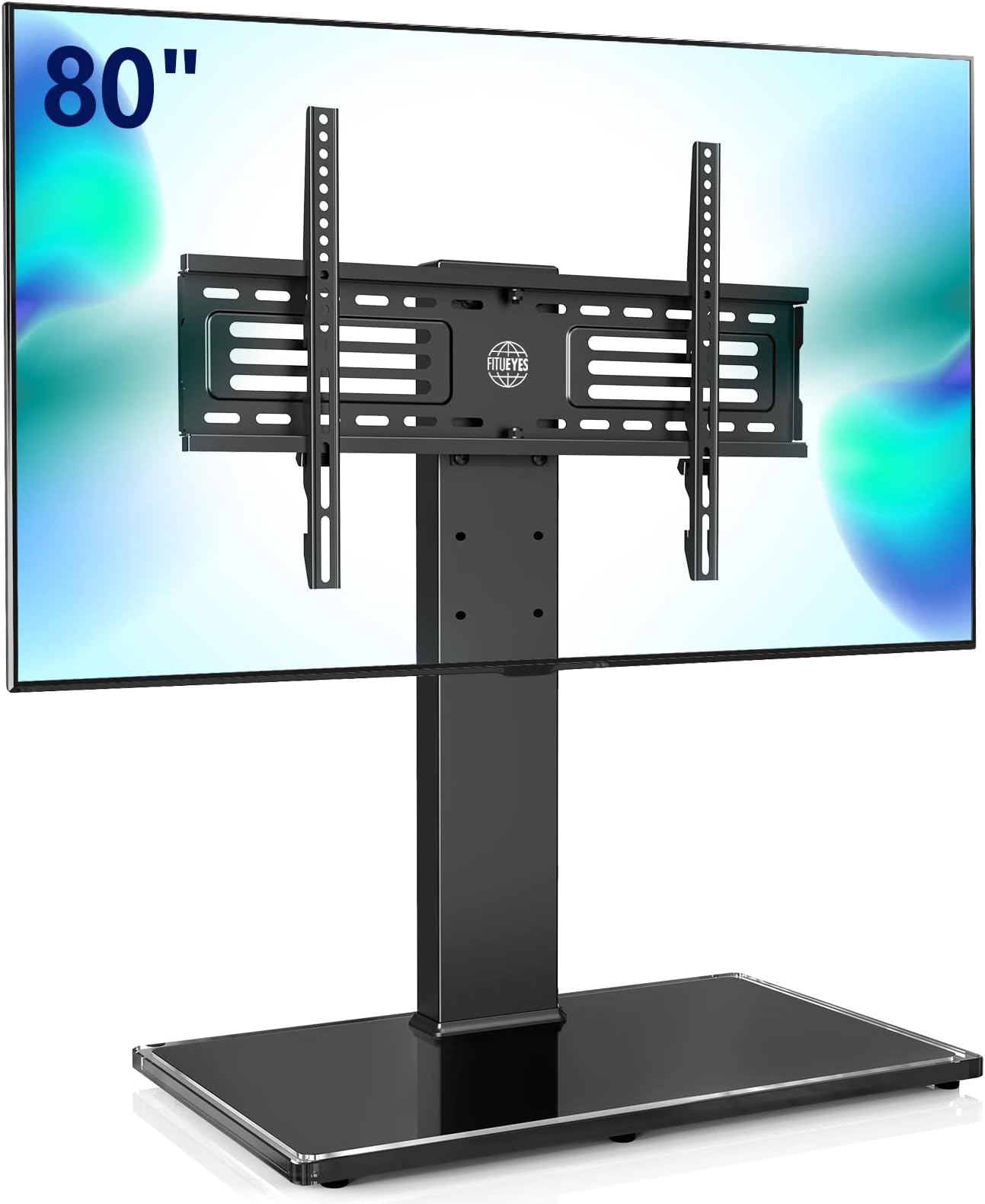 Amazon.com: FITUEYES Universal TV Stand with Swivel Mount for 50-85 ...