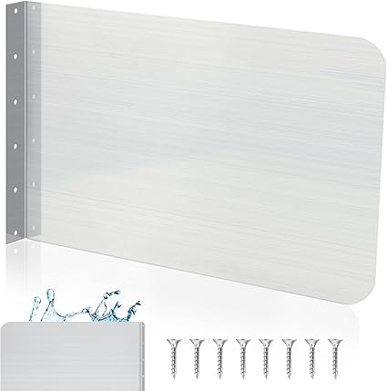Amazon.com: Amylove 26 x 12 Inch Stainless Steel Splash Guard Stainless ...