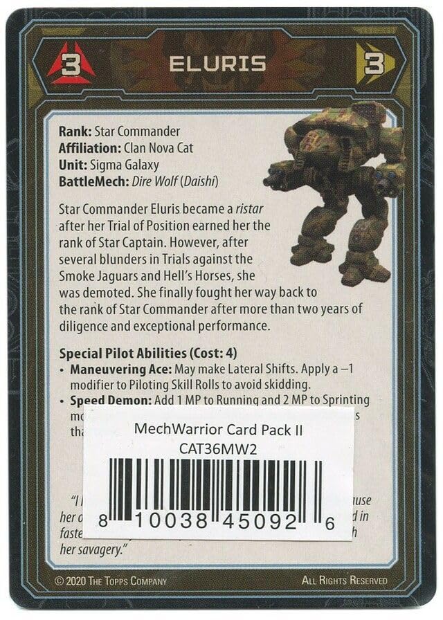 Amazon.com: BattleTech: MechWarrior Card Pack II : Toys & Games