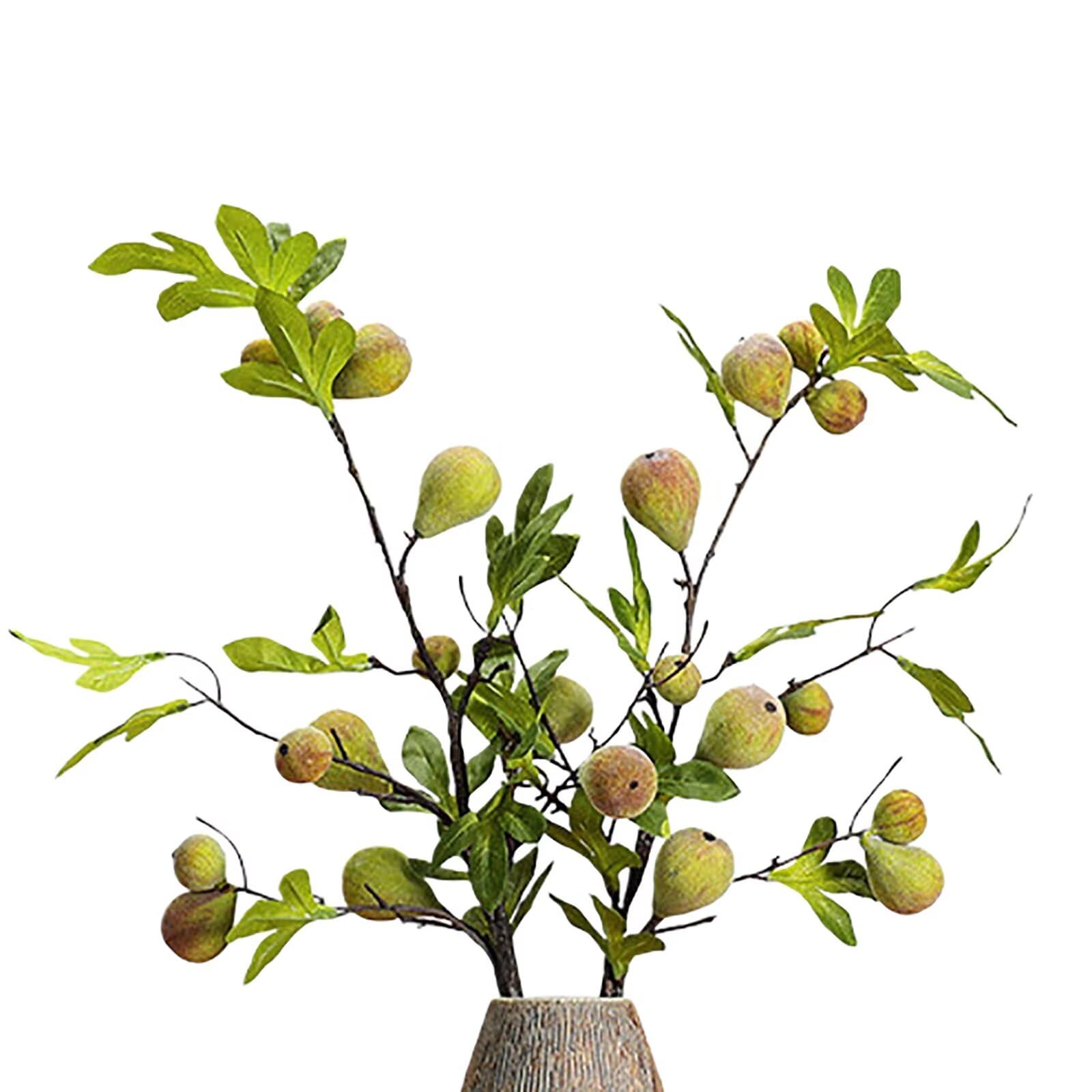 Amazon.com: Lovmeety 2 Pcs Fake Figs Artificial Fruit, Fake Figs Fruit ...