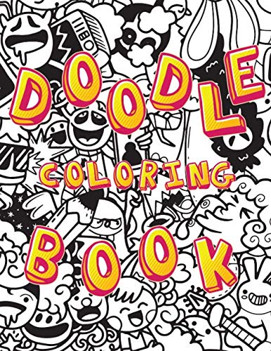 Doodle Coloring Book: Doodle Cute Style Coloring Book For Adults and ...
