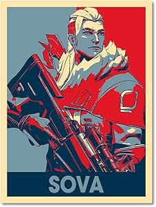 Amazon.com: Isaveart Valorants Sova Hope Style For Fan Video Game Wall ...