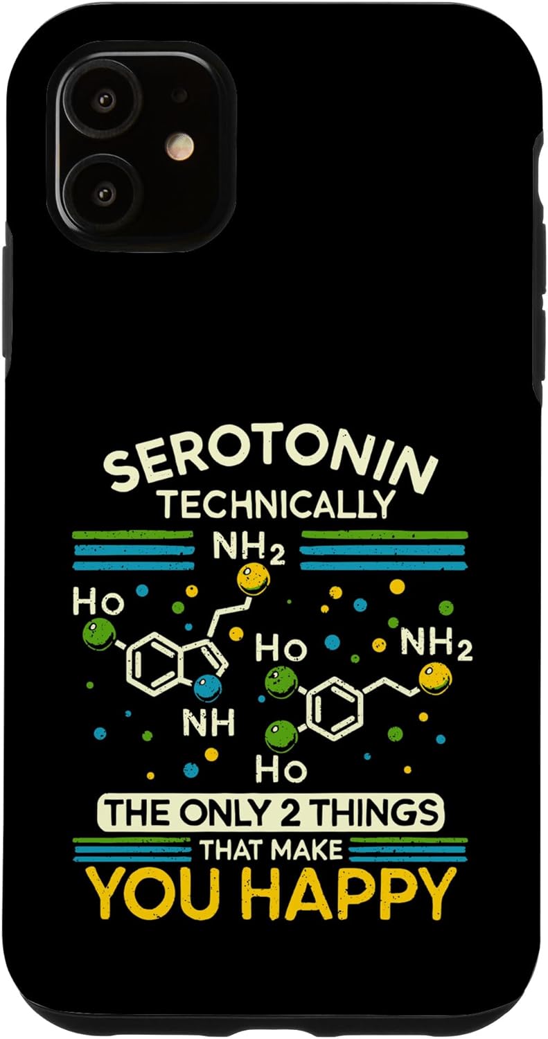 Amazon.com: Psychology Serotonin Dopamine Chemical Formula Psychologist ...