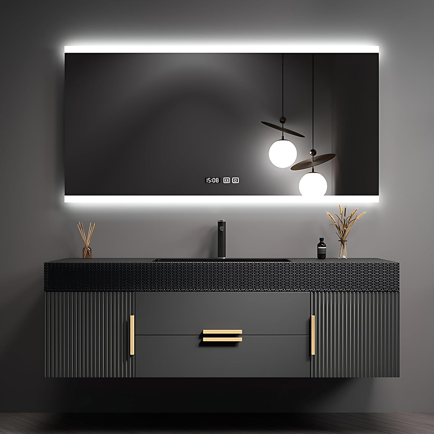 Amazon.com: ZGNBSD Floating Bathroom Vanity - Modern Bathroom Vanity ...